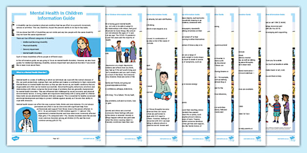 Mental Health Disorders in Children Information Guide