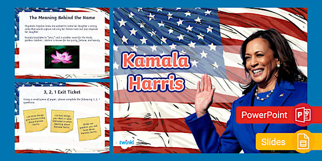Kamala Harris PowerPoint & Google Slides for 3rd-5th Grade