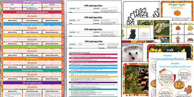 EYFS Autumn Themed Bumper Planning Pack (teacher made)