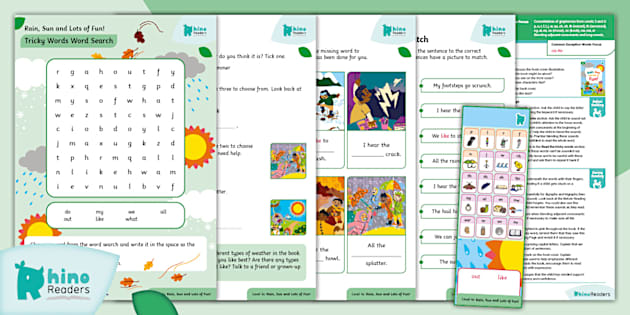 4c Rain, Sun and Lots of Fun!: Resource Pack - Twinkl