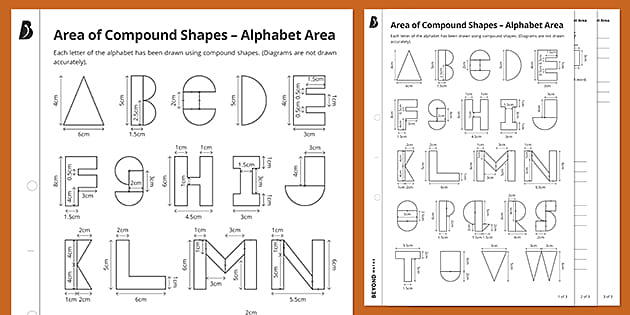  Area Of Compound Shapes Worksheet KS3 Maths Beyond