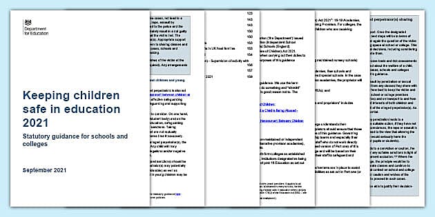 Keeping Children Safe in Education (2021) (teacher made)