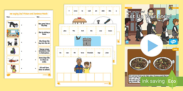 ‘ew’ saying /oo/ Lesson Pack - Level 5 Week 13 Lesson 3