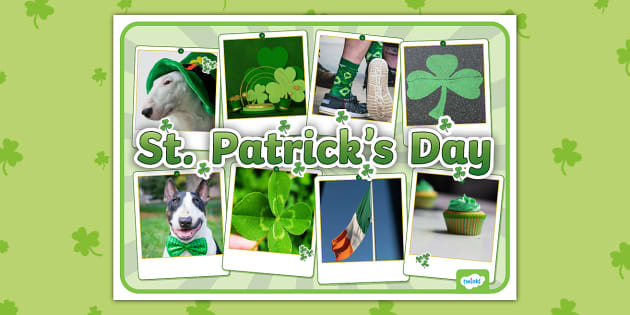* NEW * KS1 St. Patrick's Day Photo Display Poster - Twinkl