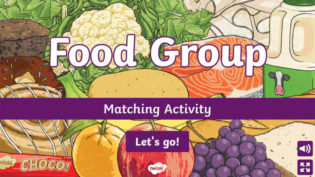 Food Group Matching Activity - Twinkl