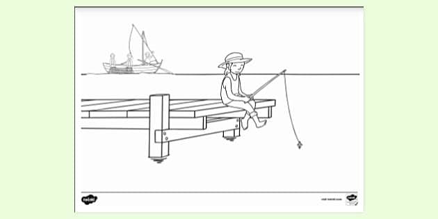free coloring pages of fishing