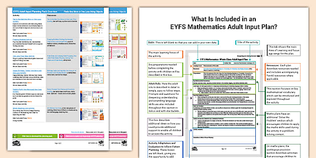 👉 EYFS Maths Planning Overview Finds One More or One Less 👉 EYFS Maths Planning Overview Finds One More or One Less