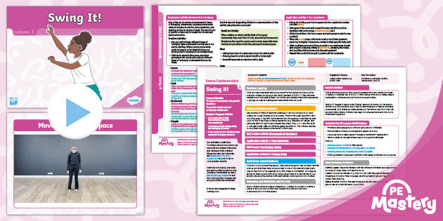 Dance Fundamentals Lesson 3 - Swing It! (teacher made)