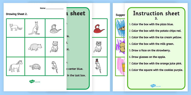 英語を聞いて、描いてみよう！【1】Listen and Draw- English Listening Activity
