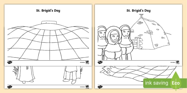 St. Brigid’s Day Art | Colouring Pages | Twinkl Resources