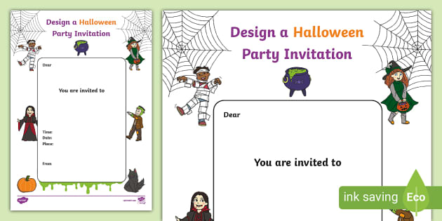 Design a Halloween Party Invitation,halloween invite