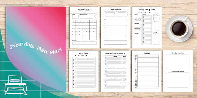 New Day, New Start | Daily Plan of Action | Twinkl Busy Bees
