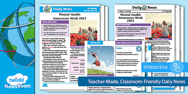 Mental Health Awareness Week 2021 Reading Comprehension