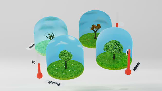 3D Model: Geography - Weather in a Temperate Climate