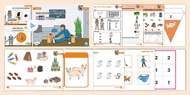 s saying /z/ Phonics Level 2 Lesson Pack - Phonics - Twinkl