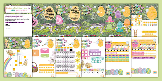 #7058141 - ESCAPE ROOM DE PÂQUES 7-11 ANS - Twinkl