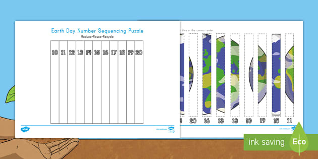 Earth Day 10-20 Sequencing Activity for Kids | Twinkl USA