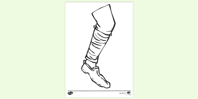 FREE! - Right Leg Colouring Sheet | Colouring Sheets