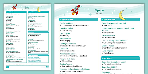 Space Book List | Space Books for Children | Twinkl - Twinkl