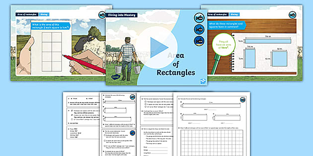 👉 White Rose Maths Compatible Y5 Step 4 Area of Rectangles