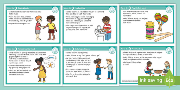 Fine Motor Skills Hand Strength Warm-Up Cards | Twinkl