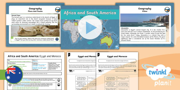 Year 4 HASS Geography Africa and South America Lesson 4