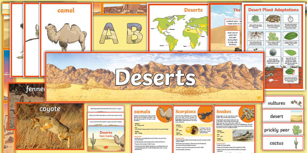 Deserts of the World Display Pack (teacher made) - Twinkl