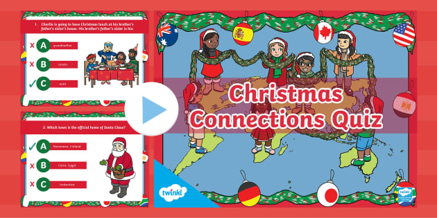 Christmas Connections Quiz | F-2 Australia | Teacher-Made Christmas Connections Quiz | F-2 Australia | Teacher-Made