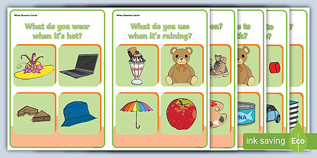 What Question Cards 2 (teacher made) - Twinkl