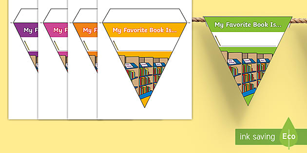 'My Favorite Book' Read Across America Day Bunting - Twinkl