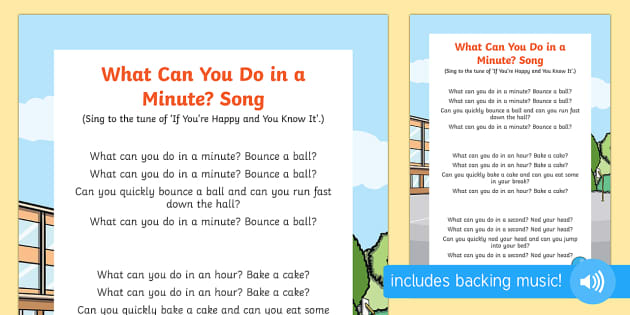 What Can You Do In A Minute Song teacher Made what-can-you-do-in-a-minute-song-teacher-made