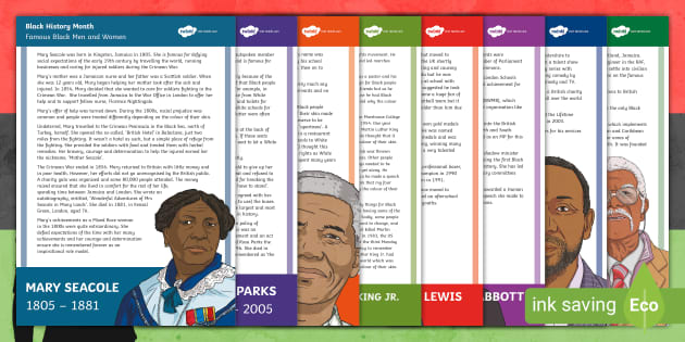 FREE! - Black History Month Posters - Famous People