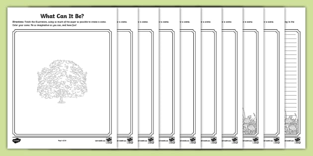 What Can It Be? Spring Edition Drawing Activity for 3rd-5th Grade