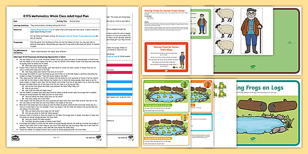 EYFS Maths: Sharing Sheep Whole Class Adult Input Plan and Resource Pack