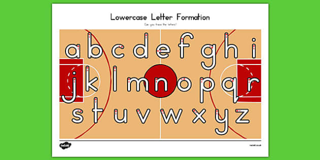 Basketball Lowercase Letter Formation Activity - Twinkl