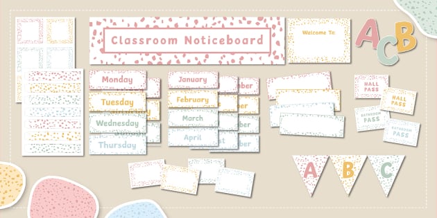 Classroom Display Pack | Back To School | Pastel Theme