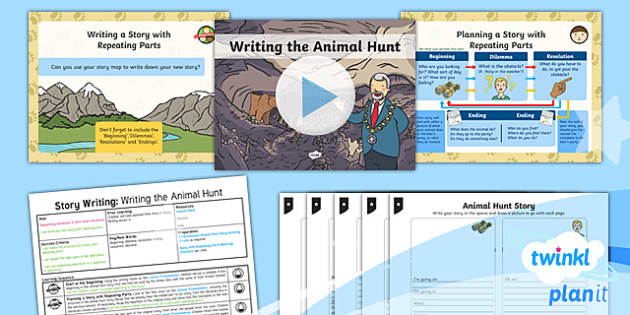 Explorers: Bear Hunt: Story Writing 5 Y1 Lesson Pack To Support Teaching on