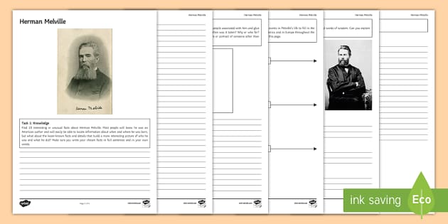 Herman Melville About the Author (teacher made) - Twinkl