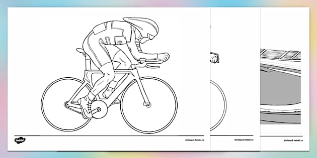 Jocurile de vară de la Paris 2024: Ciclism – Desene de colorat