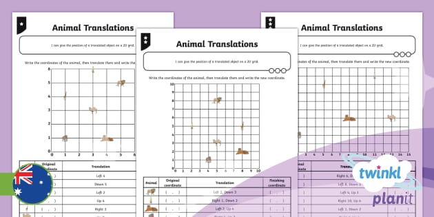 Yr 5 Location Transformation: Animal Translation Home Tasks