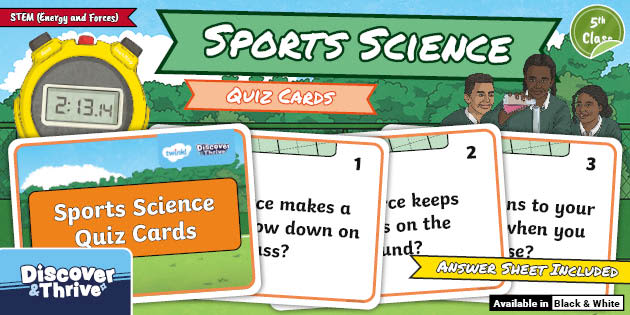Sports Science Quiz Cards