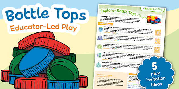 Explore-Bottle Tops Educator-Led Play