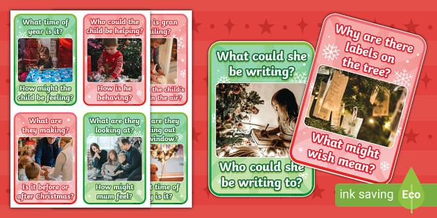 * NEW * Christmas Inference Photo Cards (teacher made)