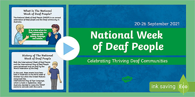 National Week of Deaf People 2021 PowerPoint (teacher made)