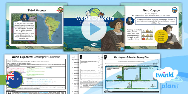 PlanIt HASS History Year 4 World Explorers Lesson 7: Christopher Columbus