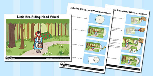 Worksheet / Worksheet Little Red Riding Hood Wheel - Twinkl
