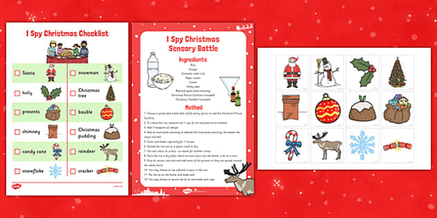 Christmas Sensory Activities - Learning Through Sensory Activities - Twinkl