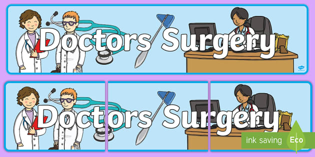 Doctor's Surgery Display Banner - Doctor, banner, role play