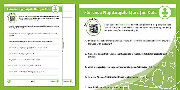 Florence Nightingale Quiz for Kids (teacher made) - Twinkl