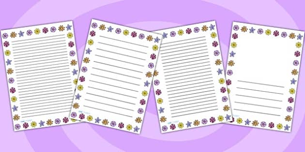 Flower Border Template and Frames | Free Download